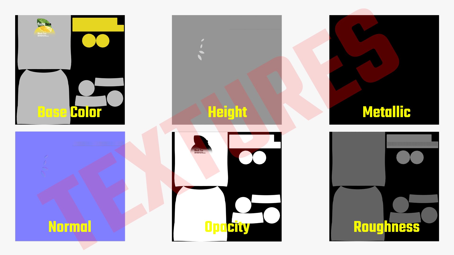 Fuze Tea 3D Model - TurboSquid 1627349