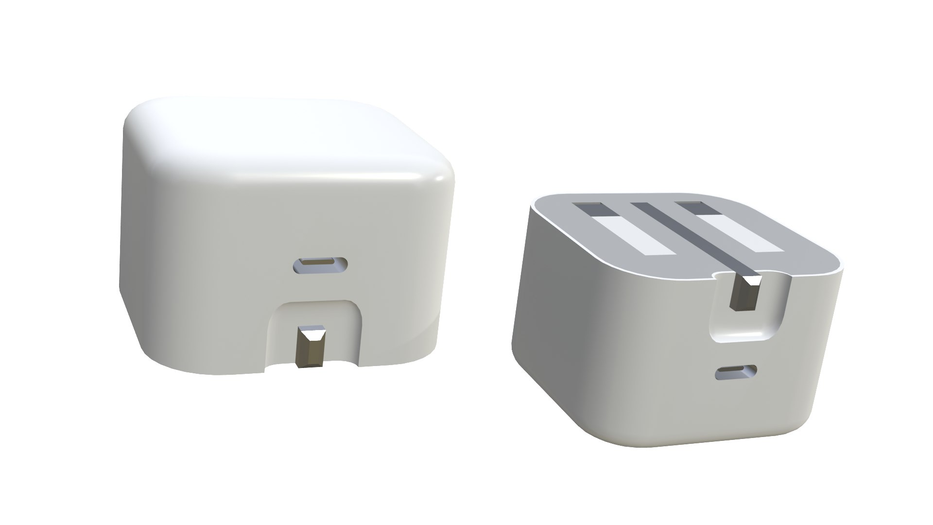 Free 3D Apple Chargers - UK US EU Model - TurboSquid 1868264