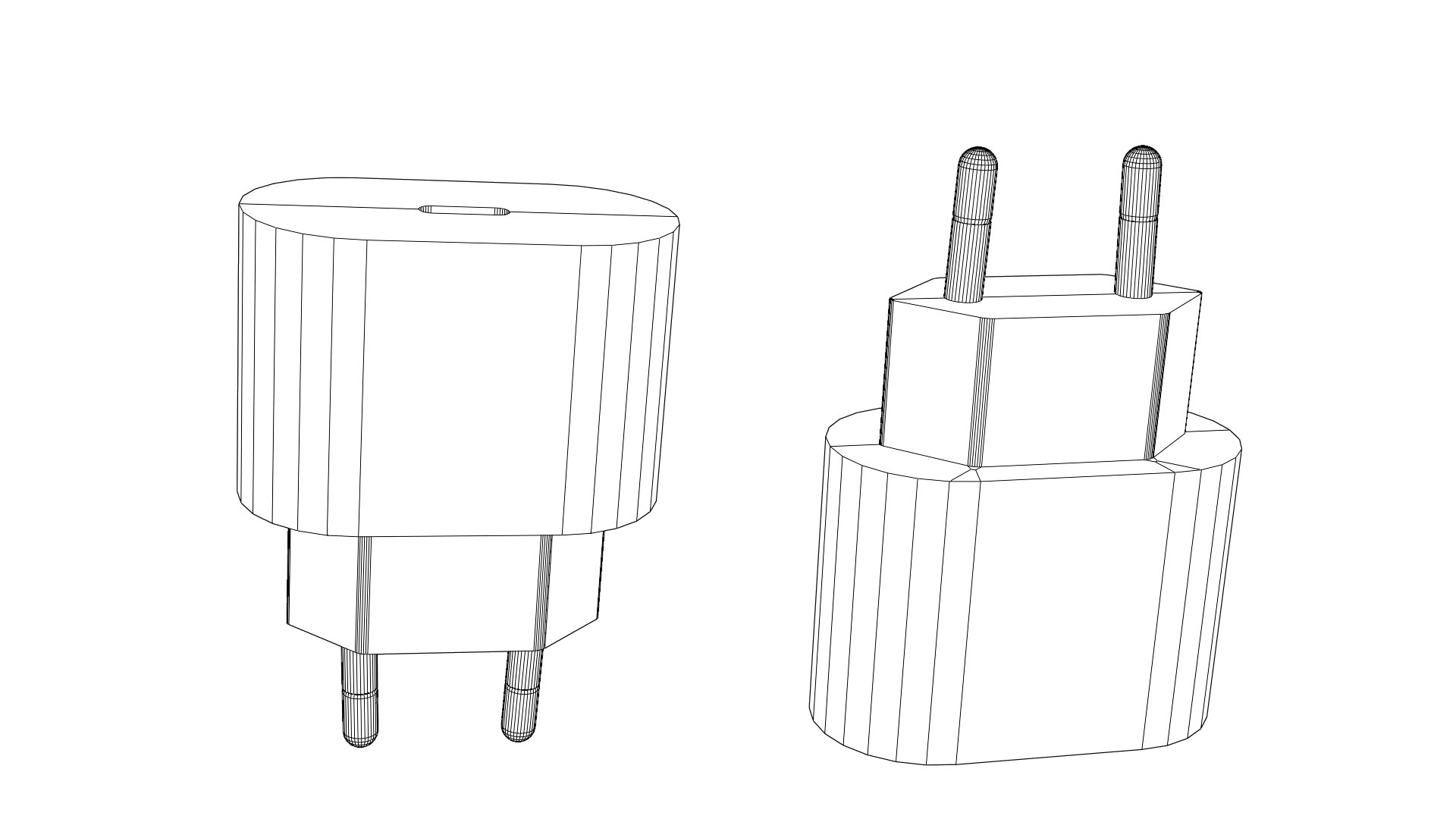 Free 3D Apple Chargers - UK US EU Model - TurboSquid 1868264