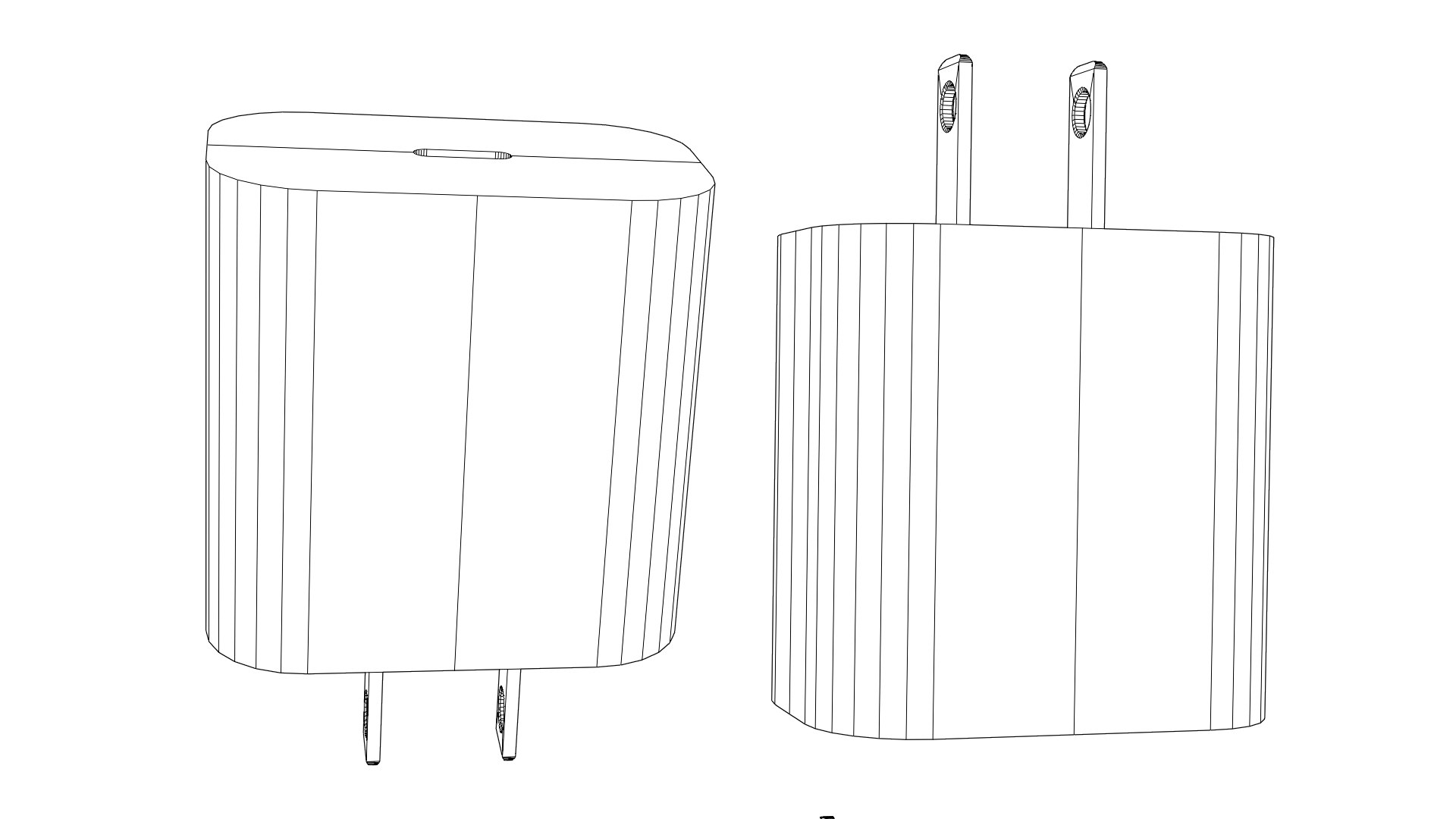 Free 3D Apple Chargers - UK US EU Model - TurboSquid 1868264