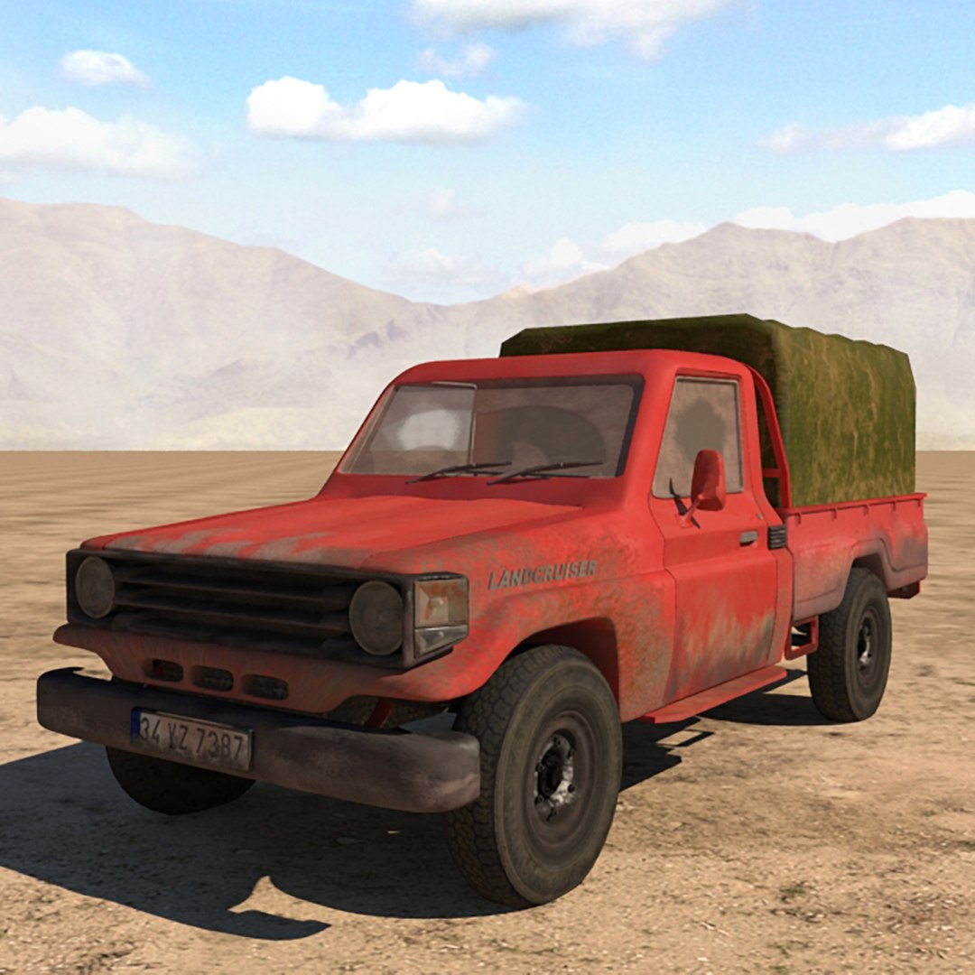 3D Toyota Land Cruiser Truck - TurboSquid 1343236