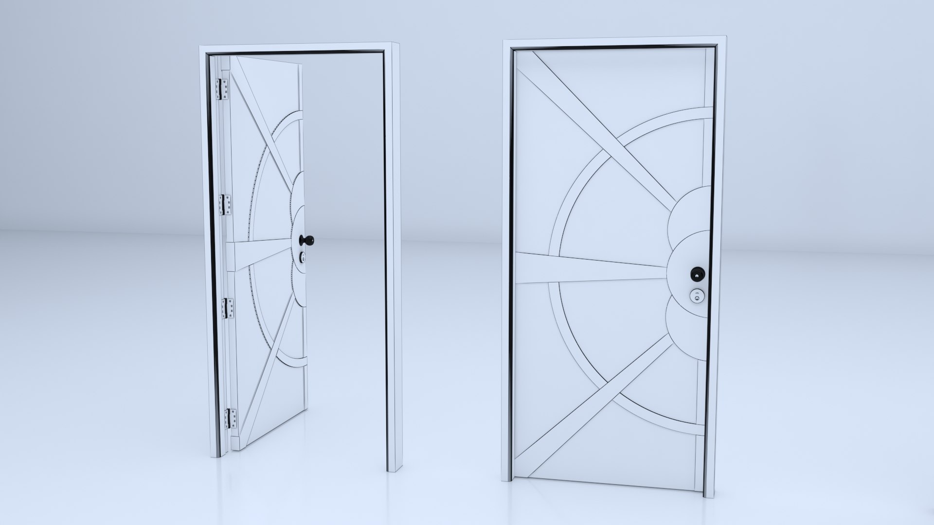 3D Model Door Design 93 - TurboSquid 2214013