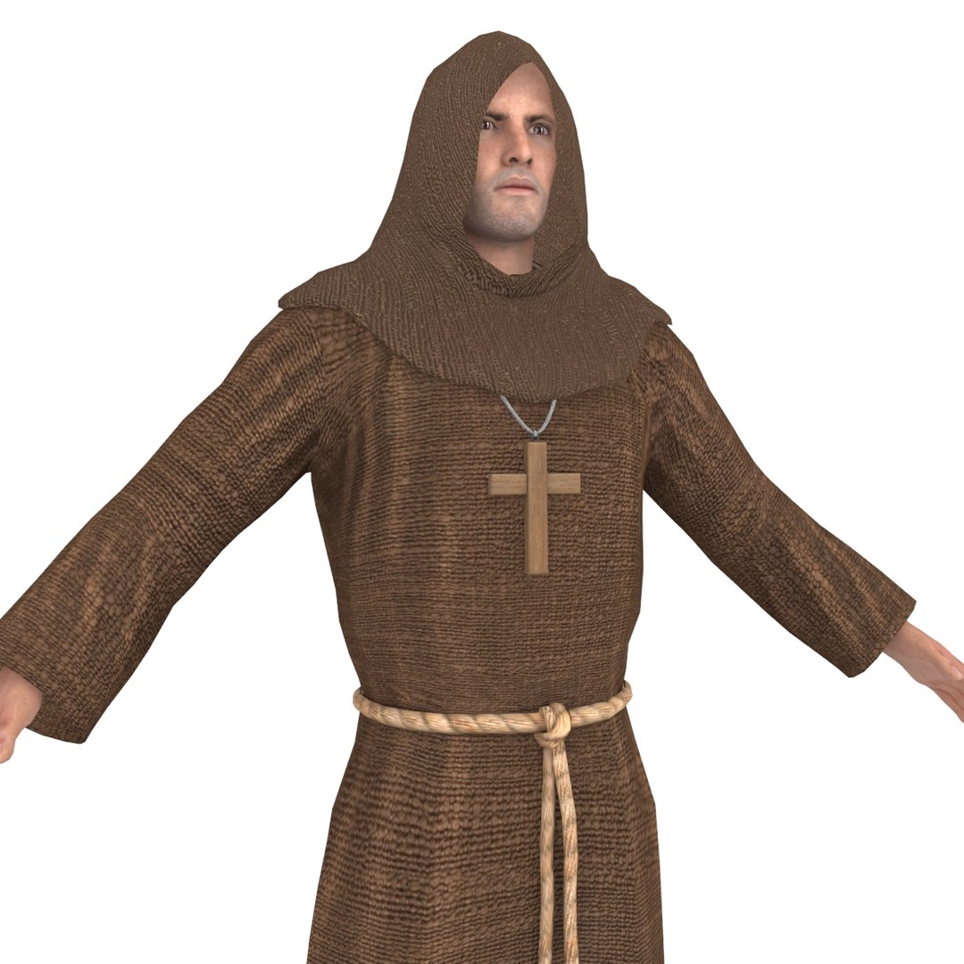 Priest male man 3D model - TurboSquid 1279136