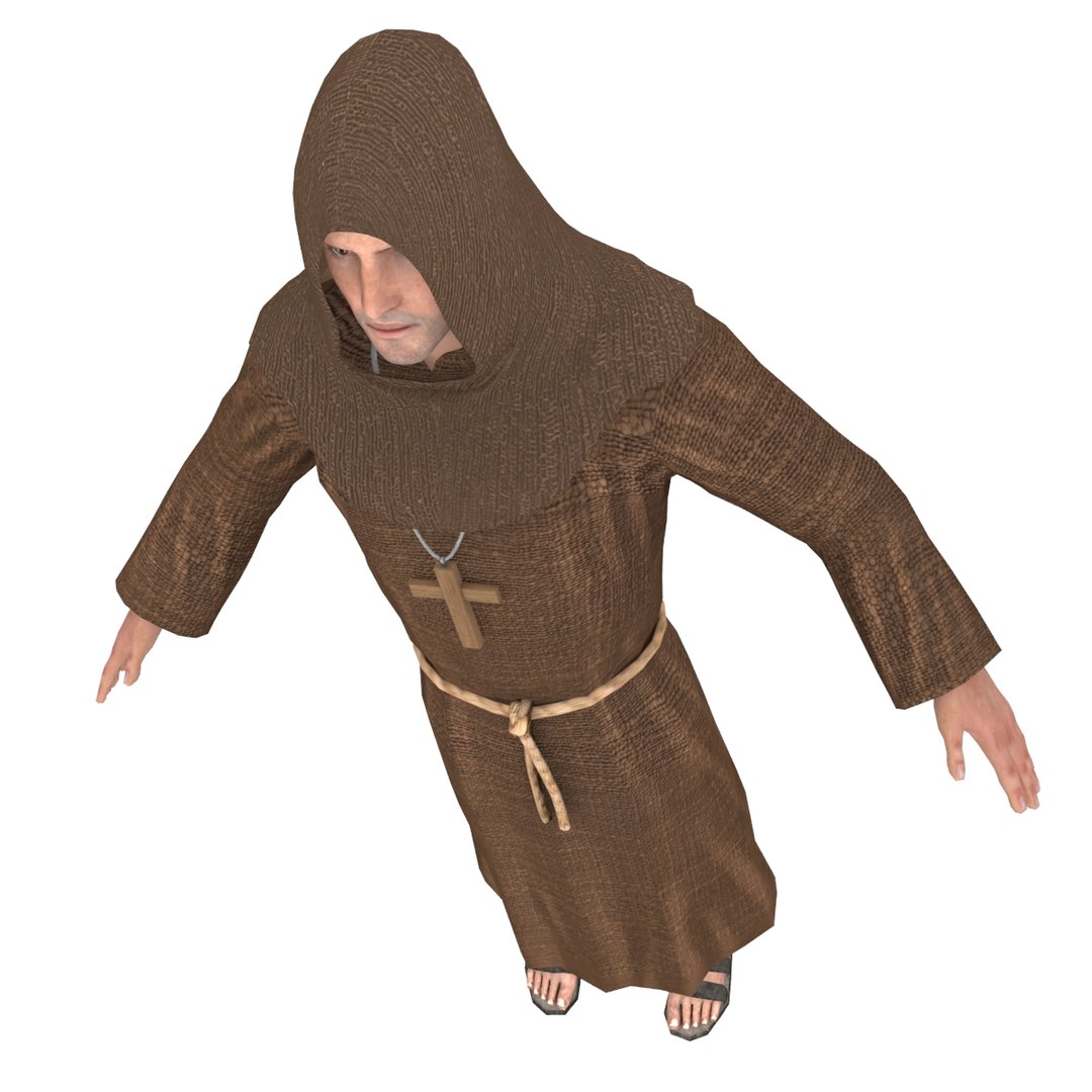 Priest male man 3D model - TurboSquid 1279136