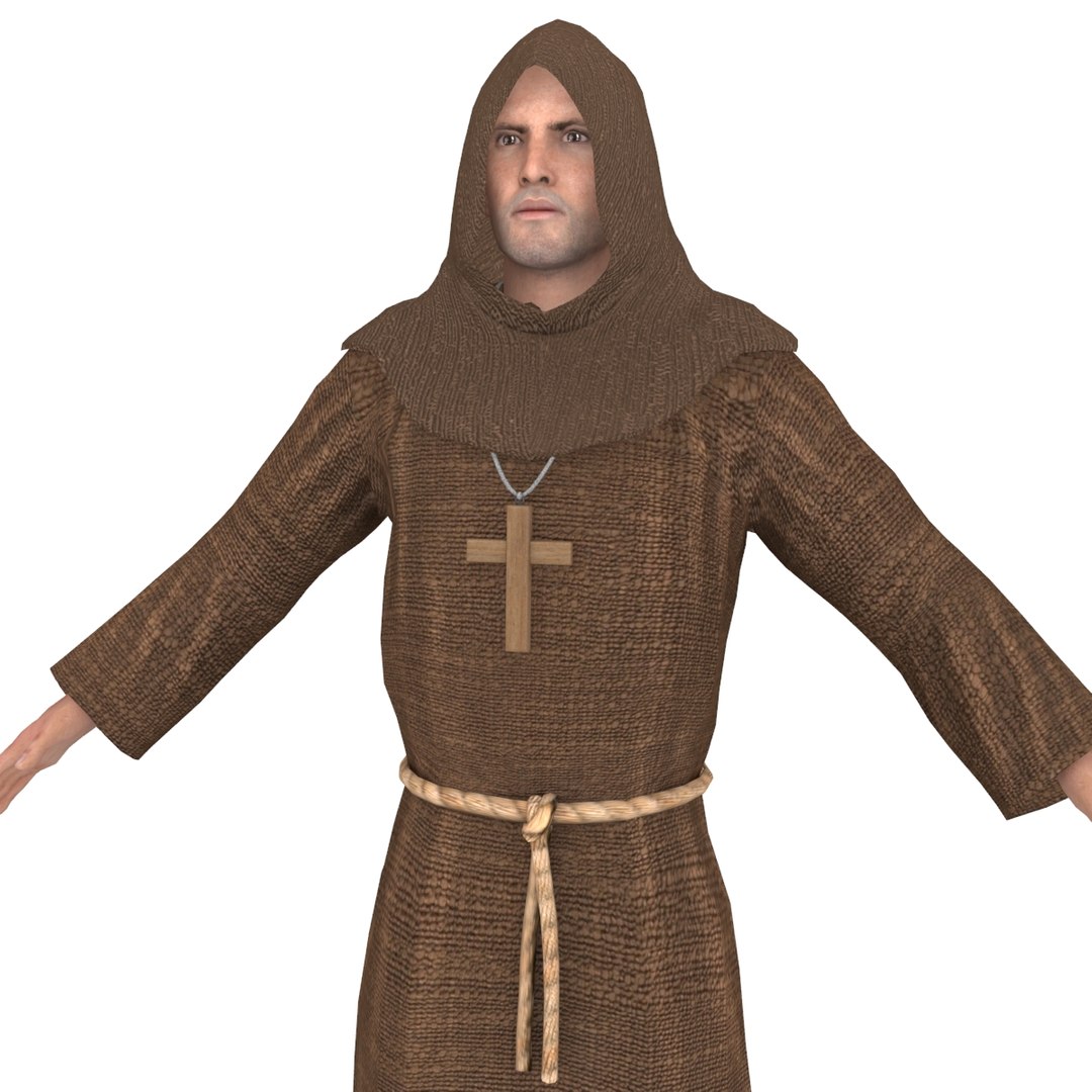 Priest male man 3D model - TurboSquid 1279136
