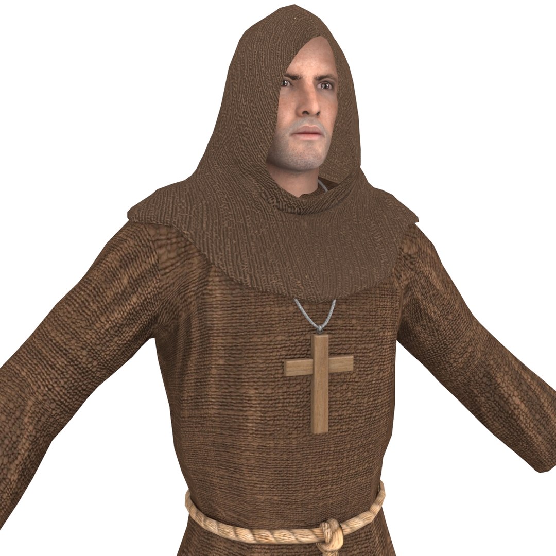 Priest male man 3D model - TurboSquid 1279136