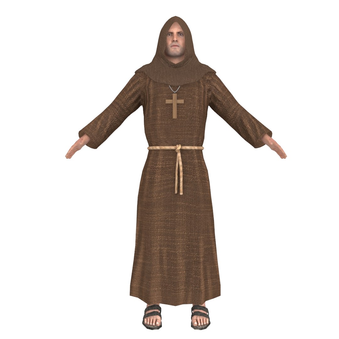 Priest male man 3D model - TurboSquid 1279136