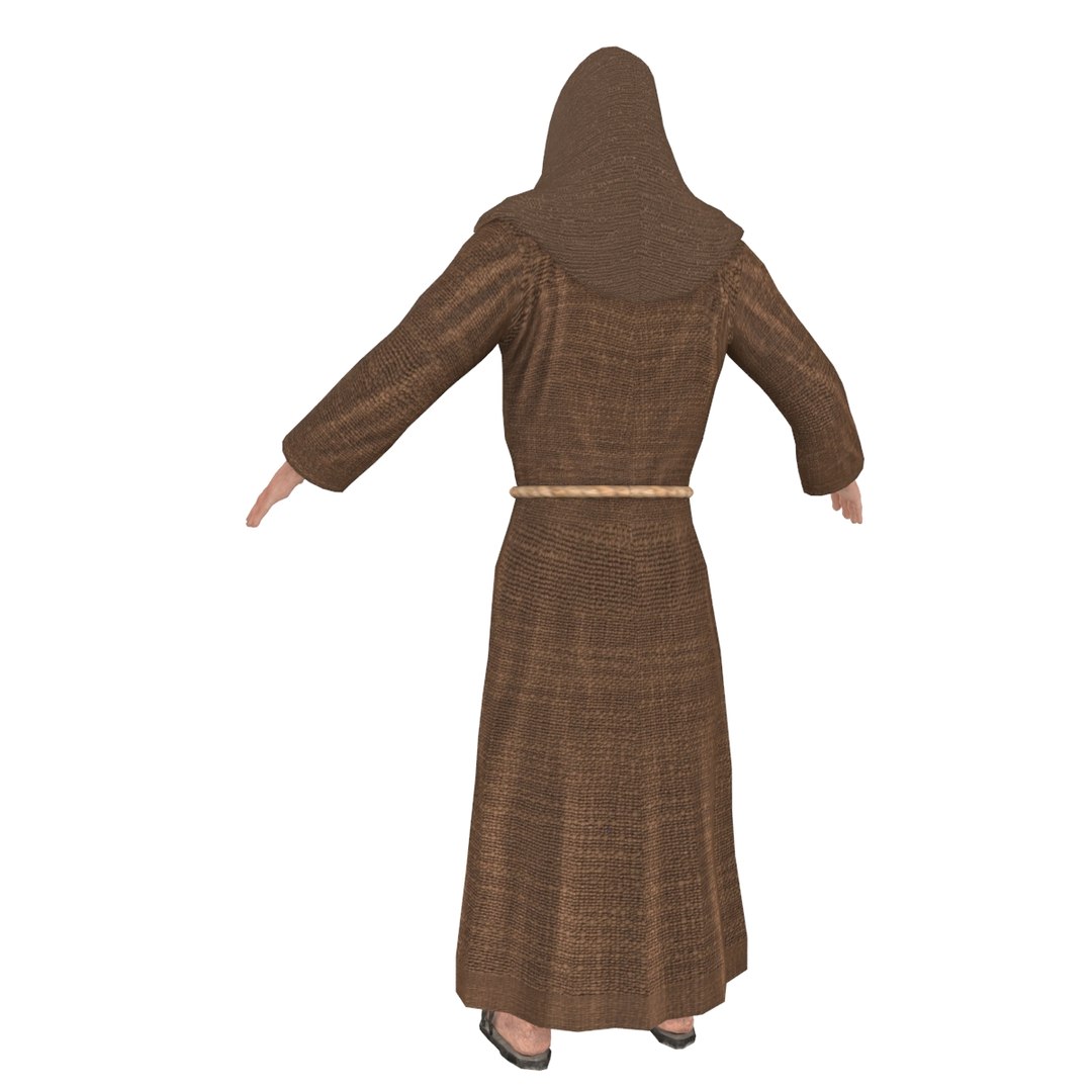 Priest male man 3D model - TurboSquid 1279136