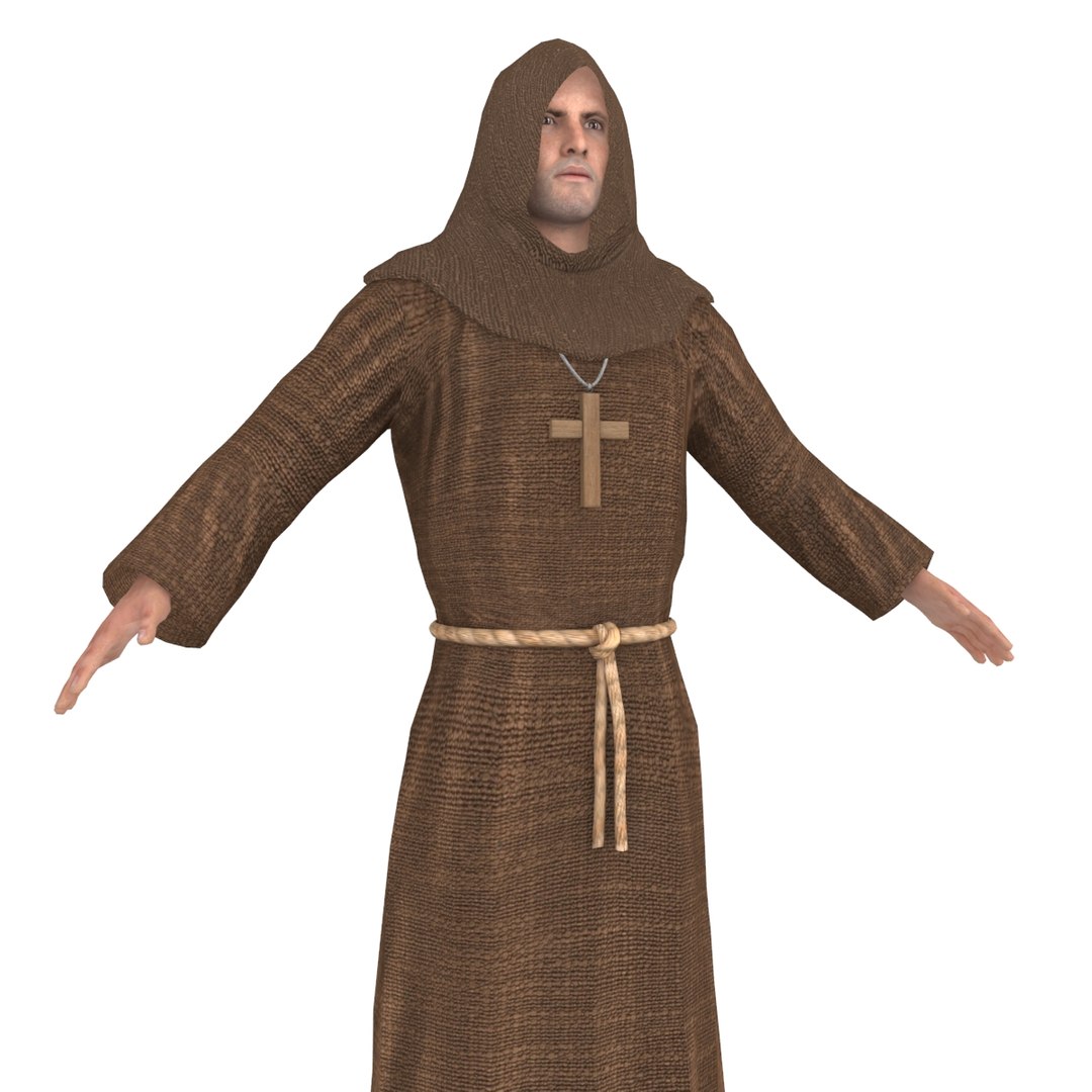 Priest male man 3D model - TurboSquid 1279136