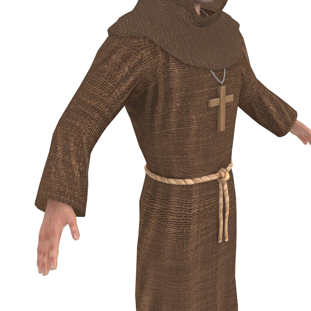 Priest male man 3D model - TurboSquid 1279136