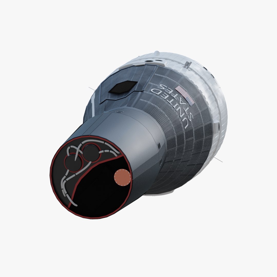Gemini Program Nasa 3D Model - TurboSquid 1646020