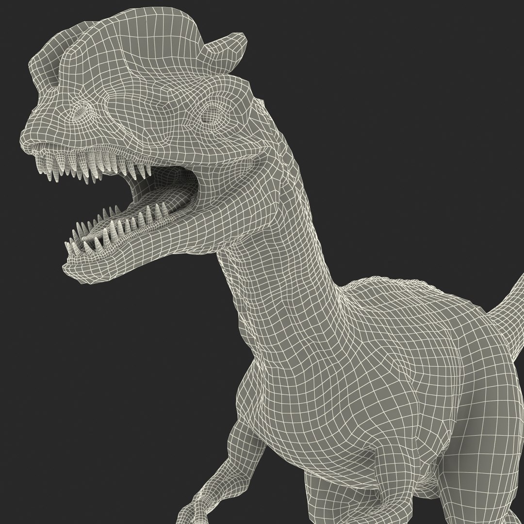 3d Dilophosaurus 3 Model