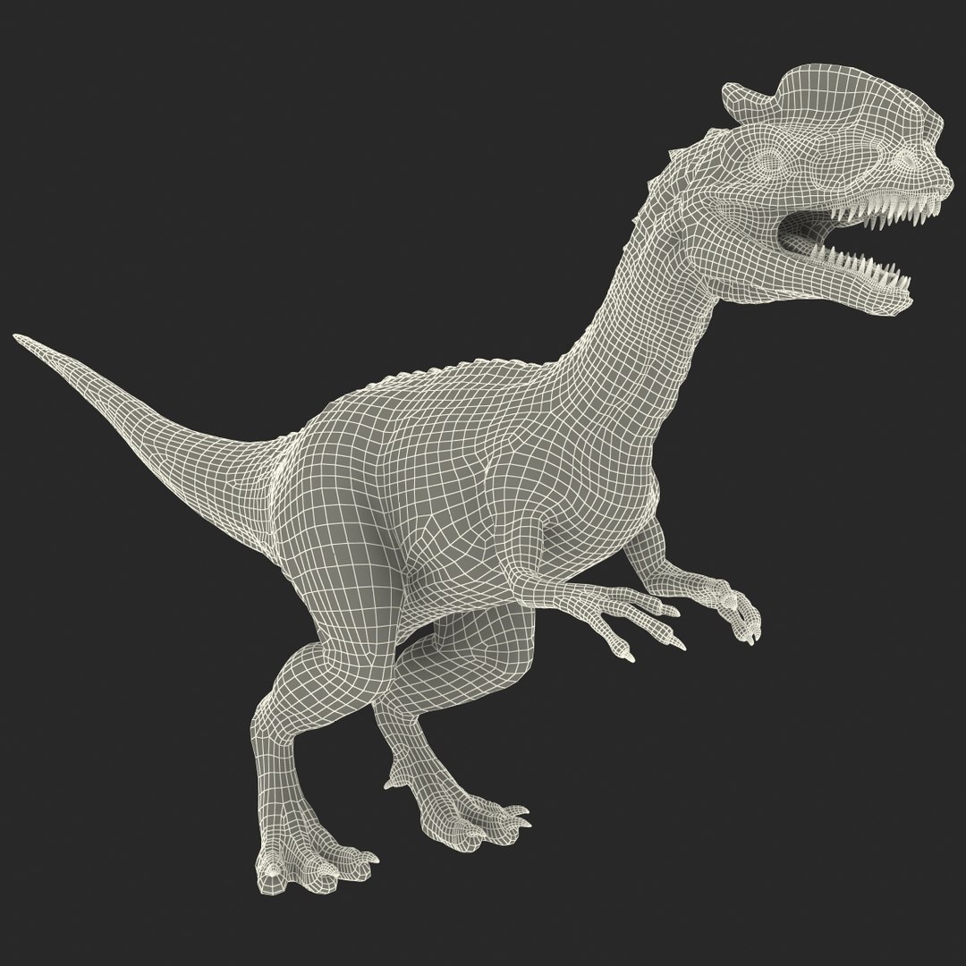 3d Dilophosaurus 3 Model