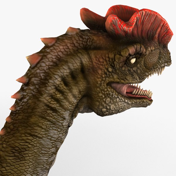 3d dilophosaurus 3 model