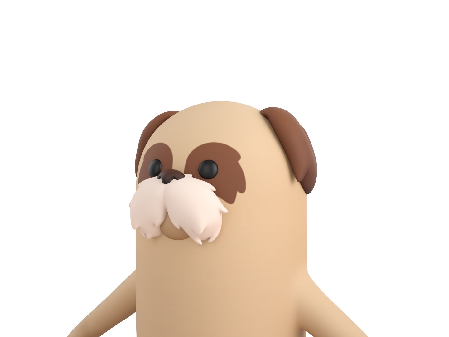 3D Shiht Zu Dog Character - TurboSquid 2021205