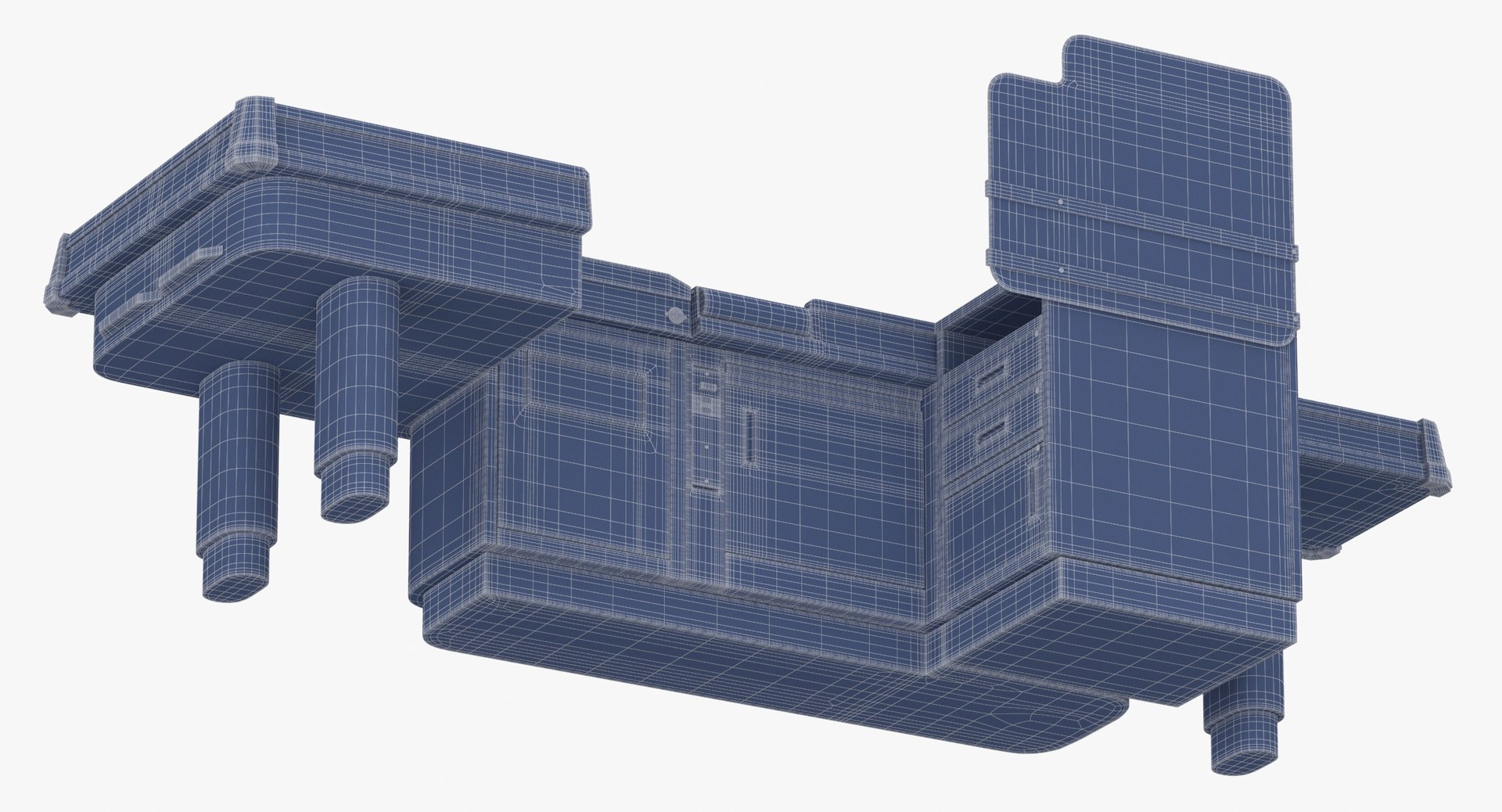 Checkout Conveyor Scanner 01 Unlit and Lit 3D model - TurboSquid 2048073