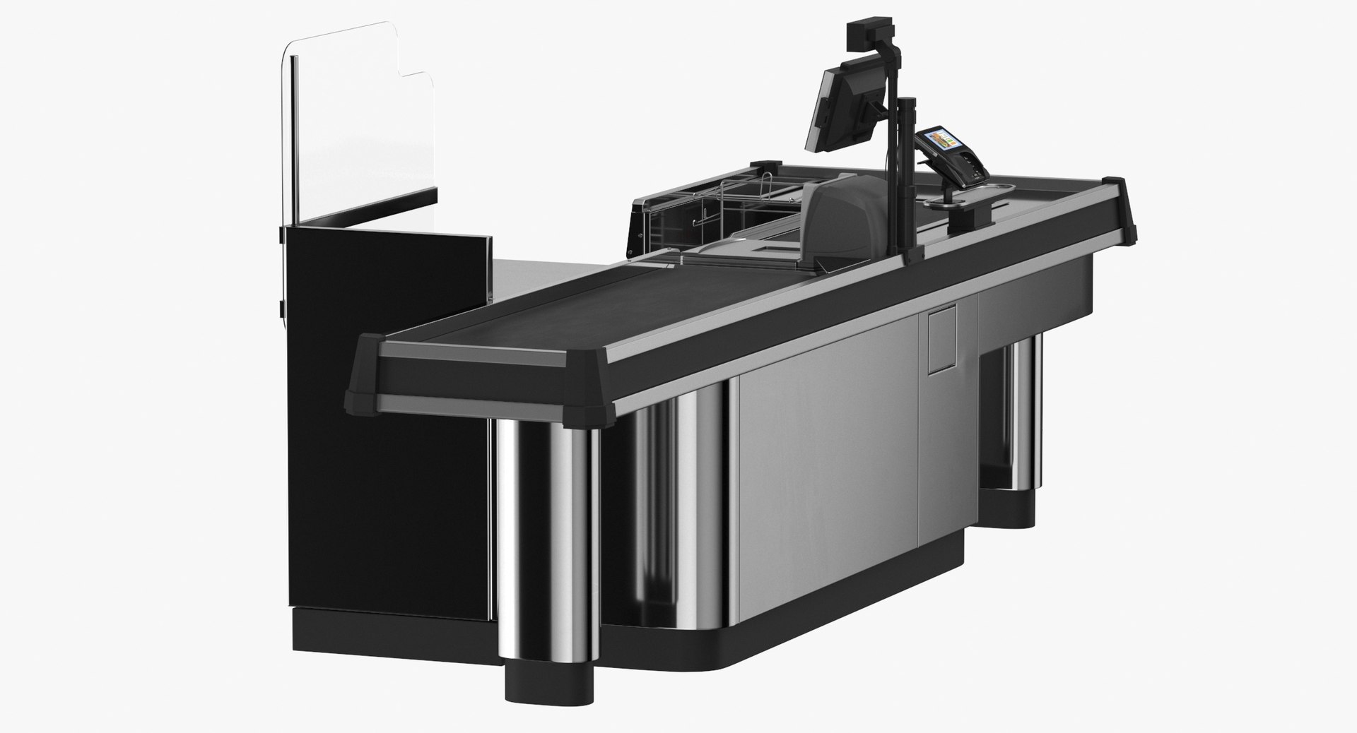 Checkout Conveyor Scanner 01 Unlit And Lit 3D Model - TurboSquid 2048073