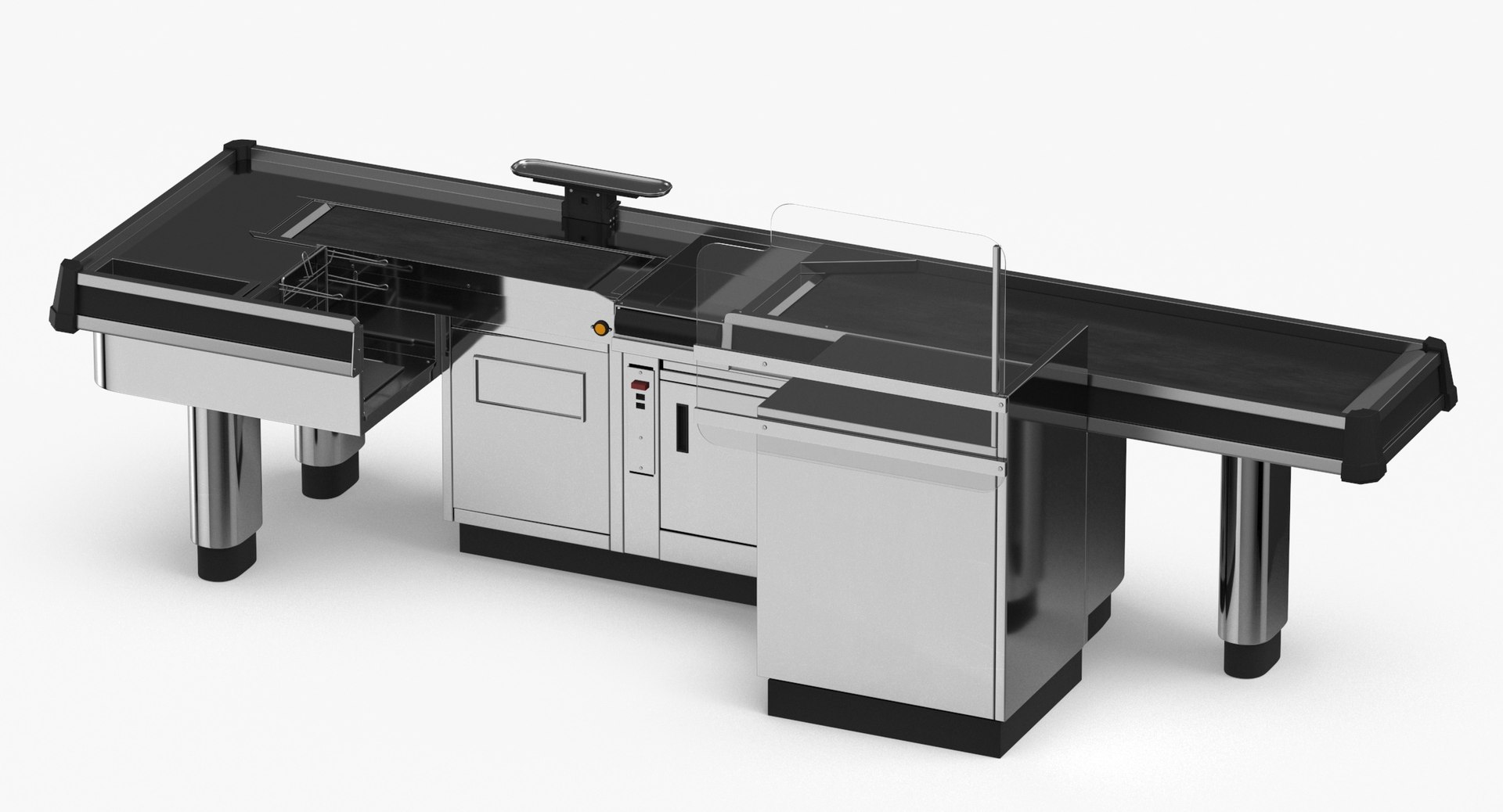 Checkout Conveyor Scanner 01 Unlit and Lit 3D model - TurboSquid 2048073