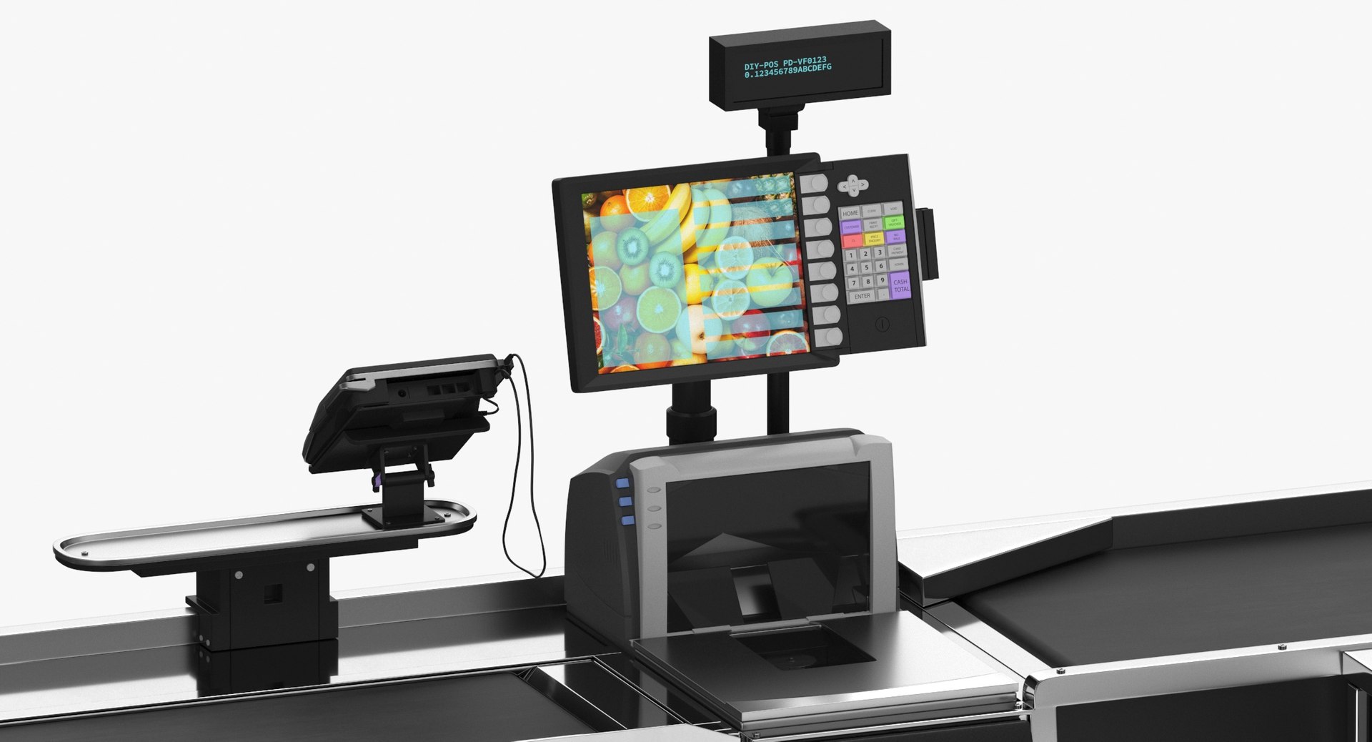 Checkout Conveyor Scanner 01 Unlit And Lit 3D Model - TurboSquid 2048073