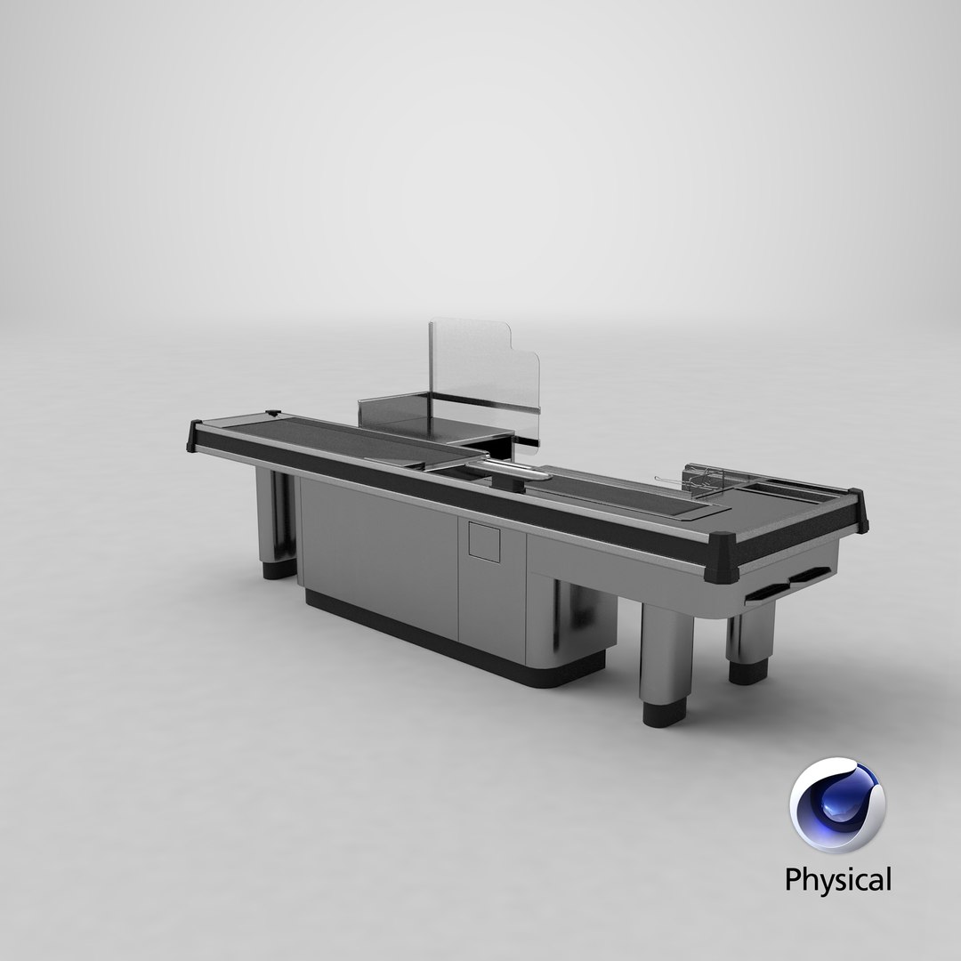 Checkout Conveyor Scanner 01 Unlit And Lit 3D Model - TurboSquid 2048073