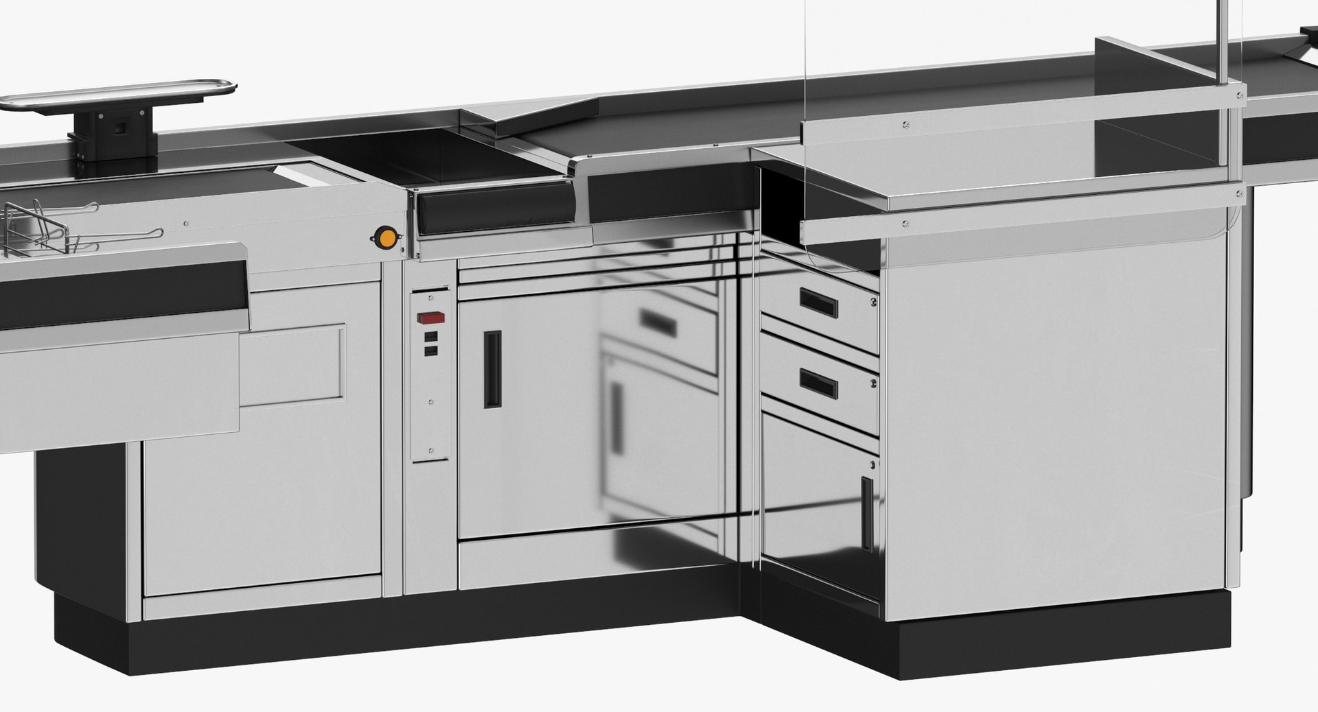 Checkout Conveyor Scanner 01 Unlit and Lit 3D model - TurboSquid 2048073