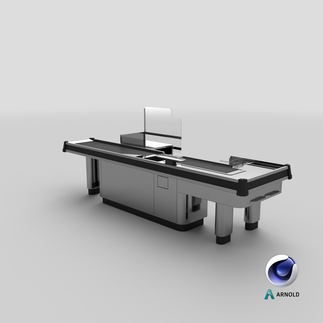 Checkout Conveyor Scanner 01 Unlit And Lit 3D Model - TurboSquid 2048073