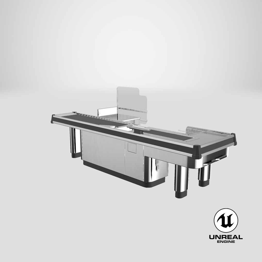 Checkout Conveyor Scanner 01 Unlit And Lit 3D Model - TurboSquid 2048073