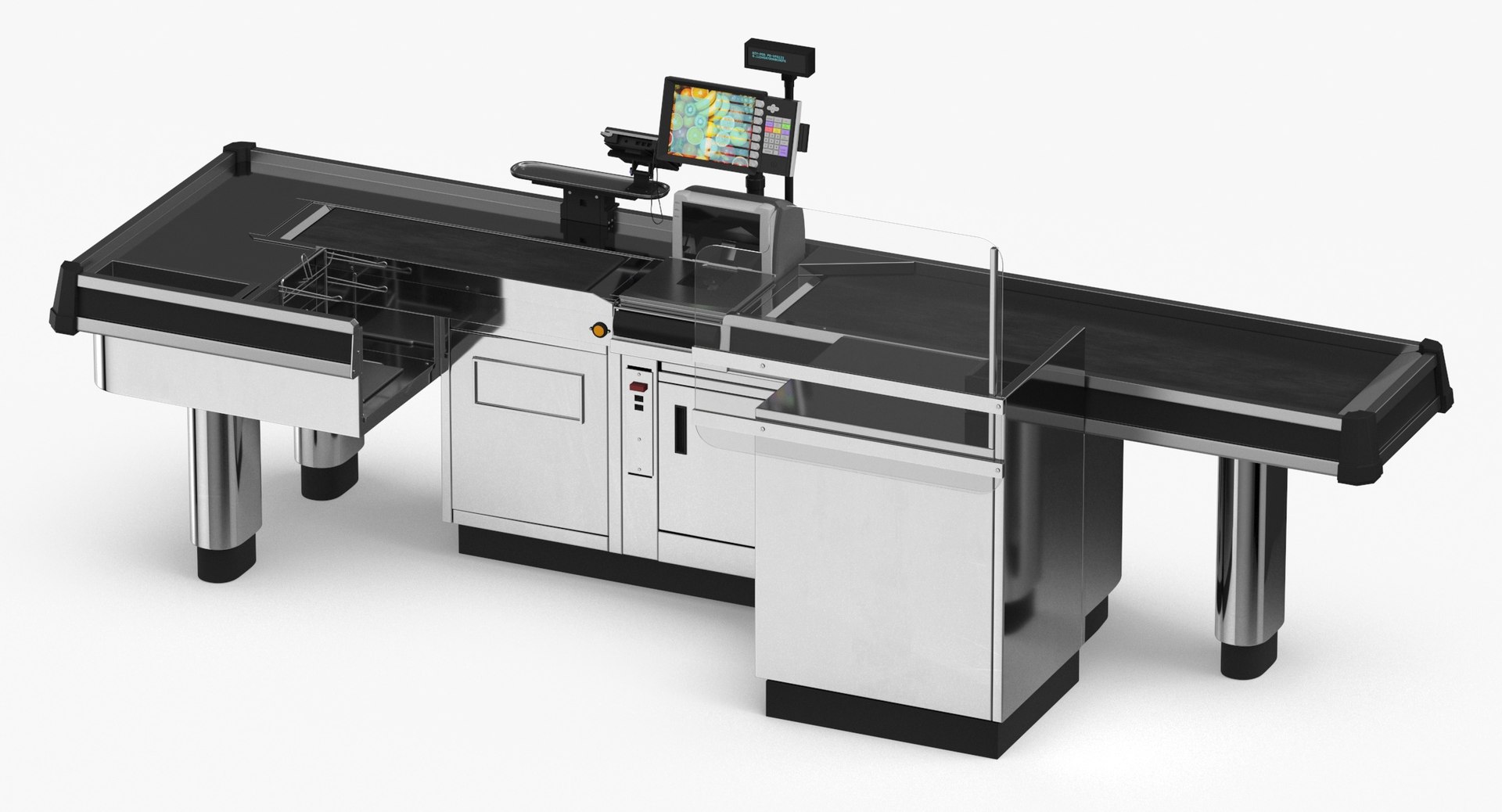 Checkout Conveyor Scanner 01 Unlit And Lit 3D Model - TurboSquid 2048073