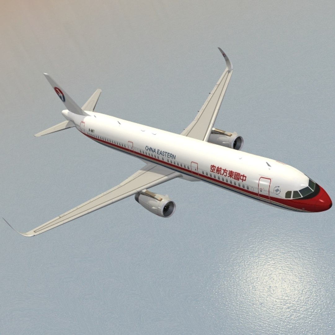 Sharkleted A321neo China Eastern Airlines 3d Model