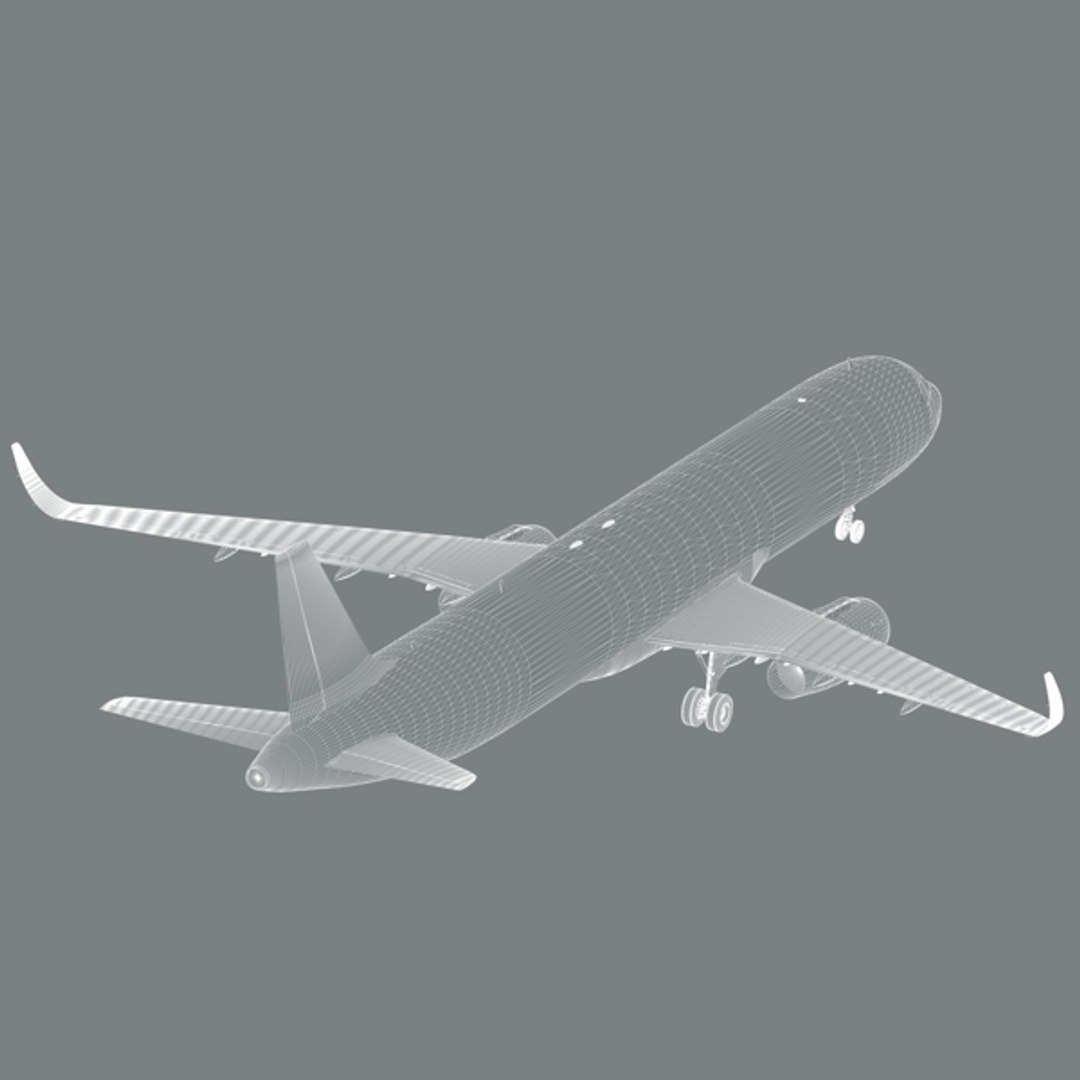 Sharkleted A321neo China Eastern Airlines 3d Model