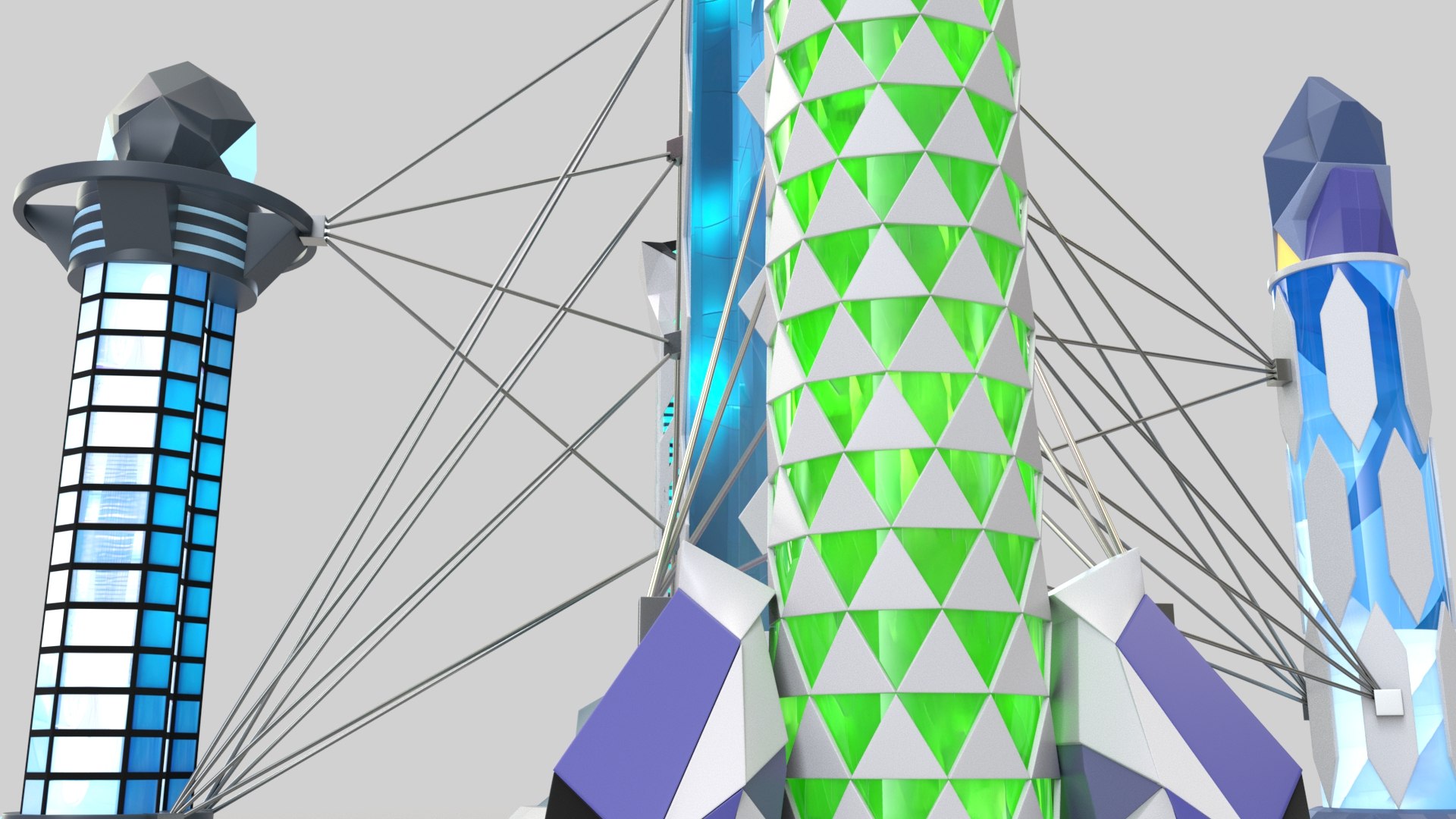 Metaverse Cryptocurrency Bank Building X4 3D - TurboSquid 2000326