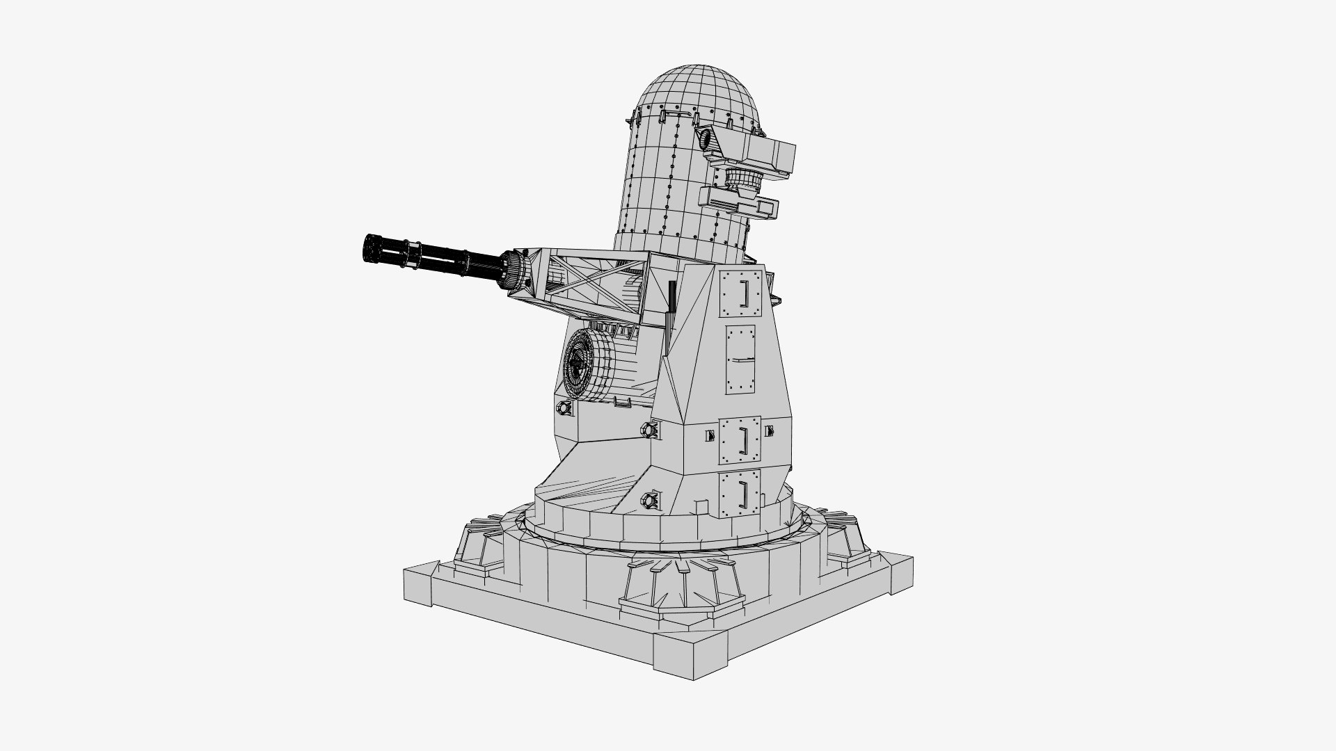 3D Model Anti-Missile Turret - TurboSquid 2016660