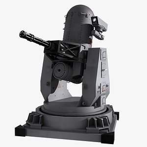 Particle Gun Turret 3d Model