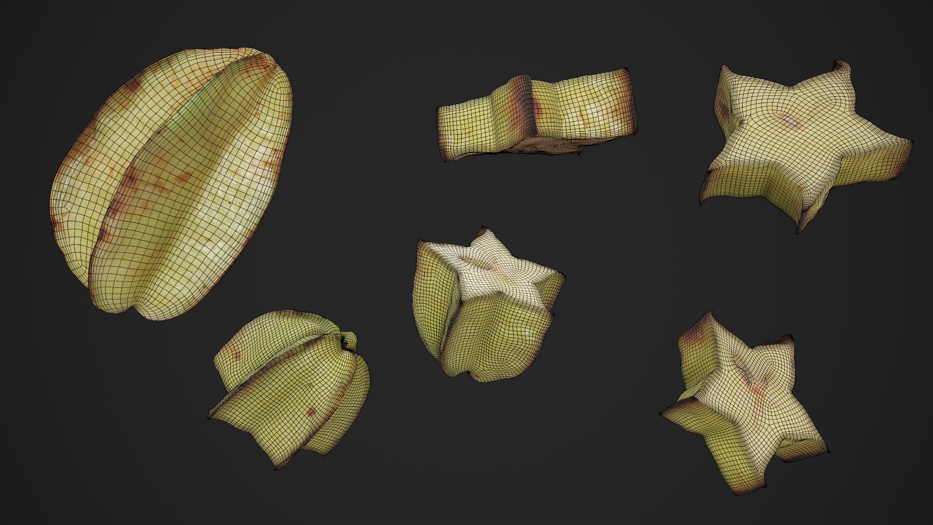 3D Carambola model - TurboSquid 1832093