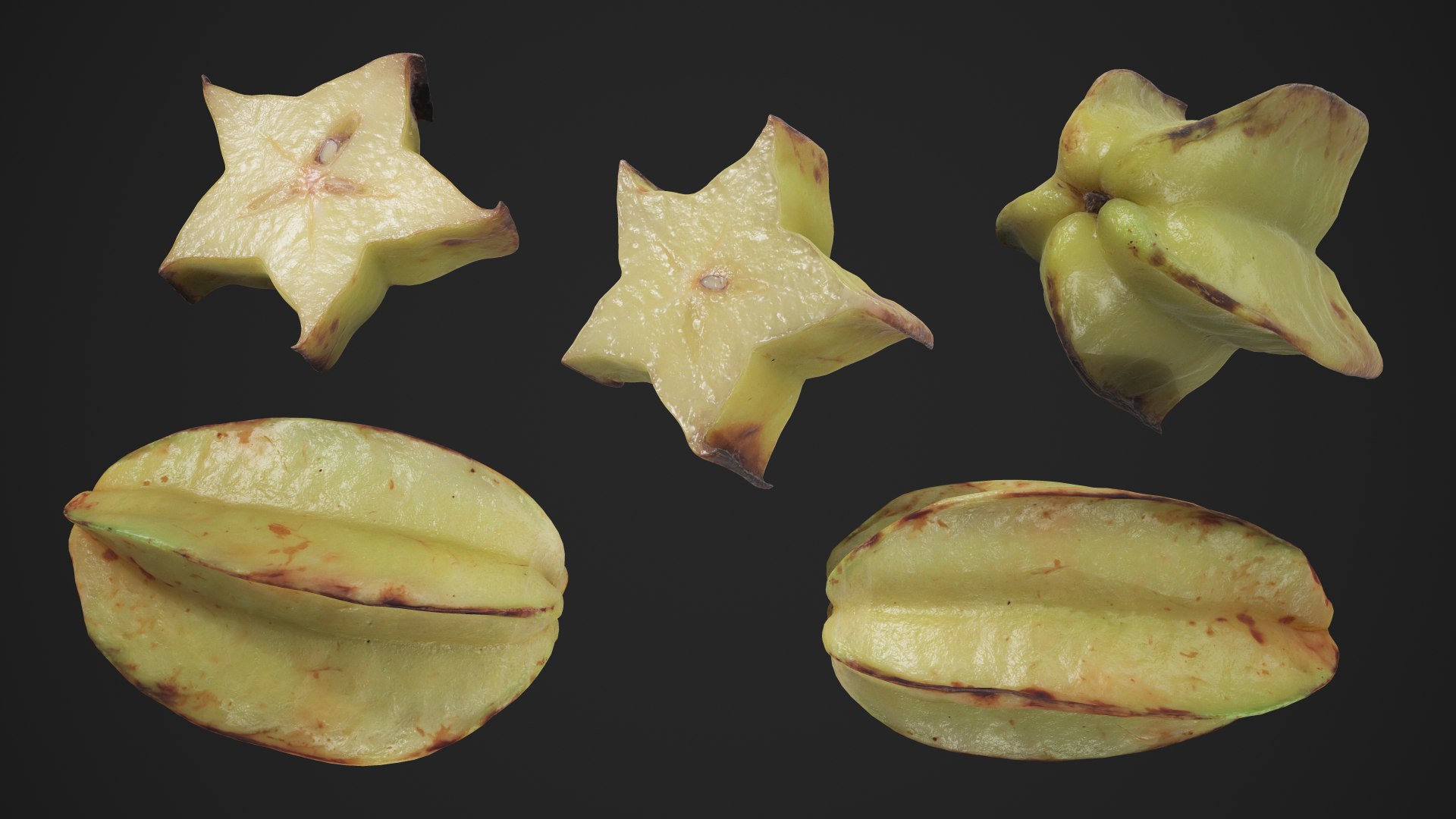 3D Carambola model - TurboSquid 1832093