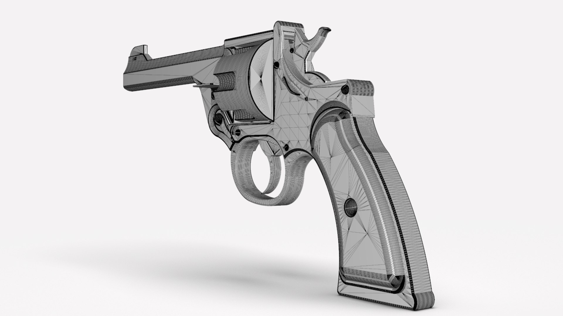 Enfield Revolver Gun 3D Model - TurboSquid 1634560