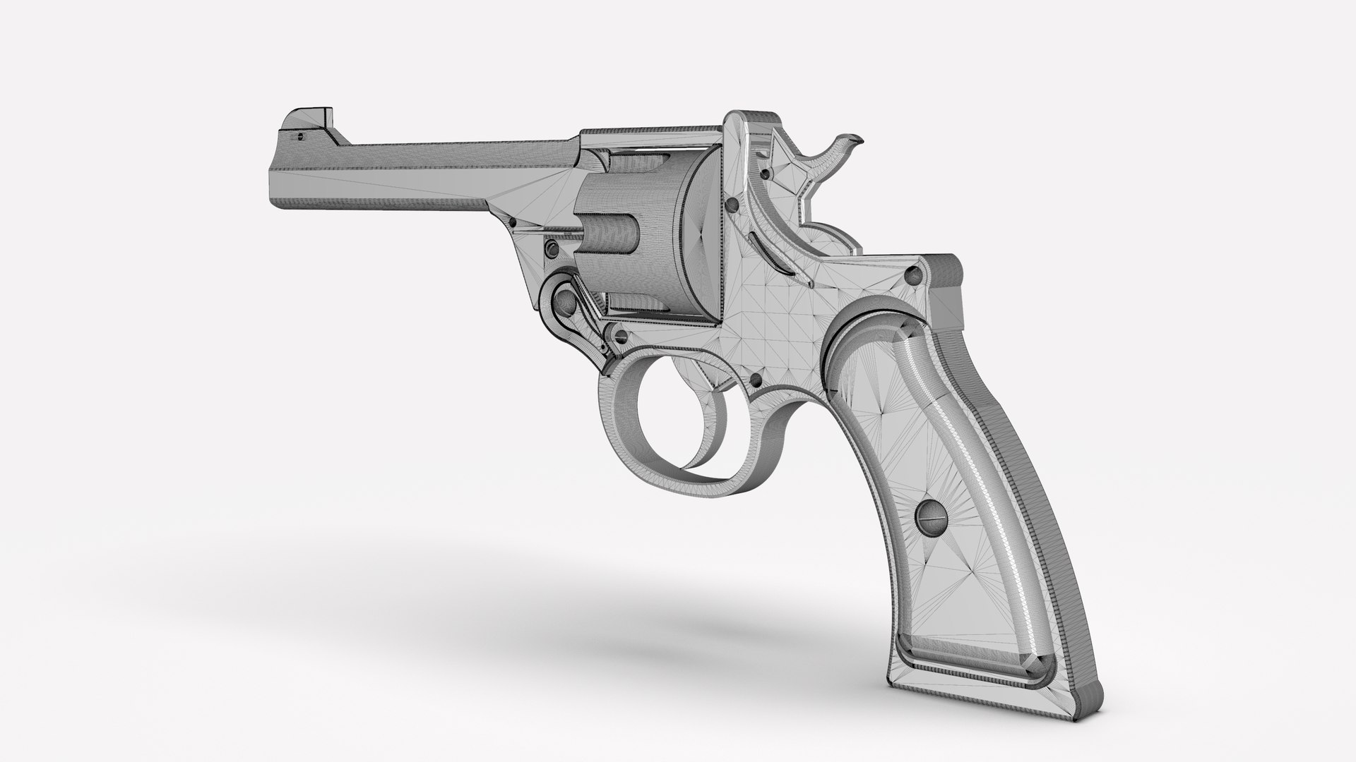 Enfield Revolver Gun 3D Model - TurboSquid 1634560