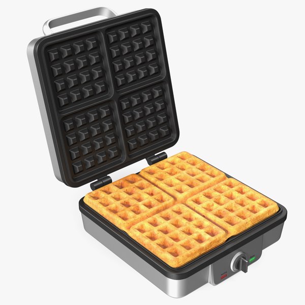 3D model Waffle Maker with Square Waffle - TurboSquid 2018615