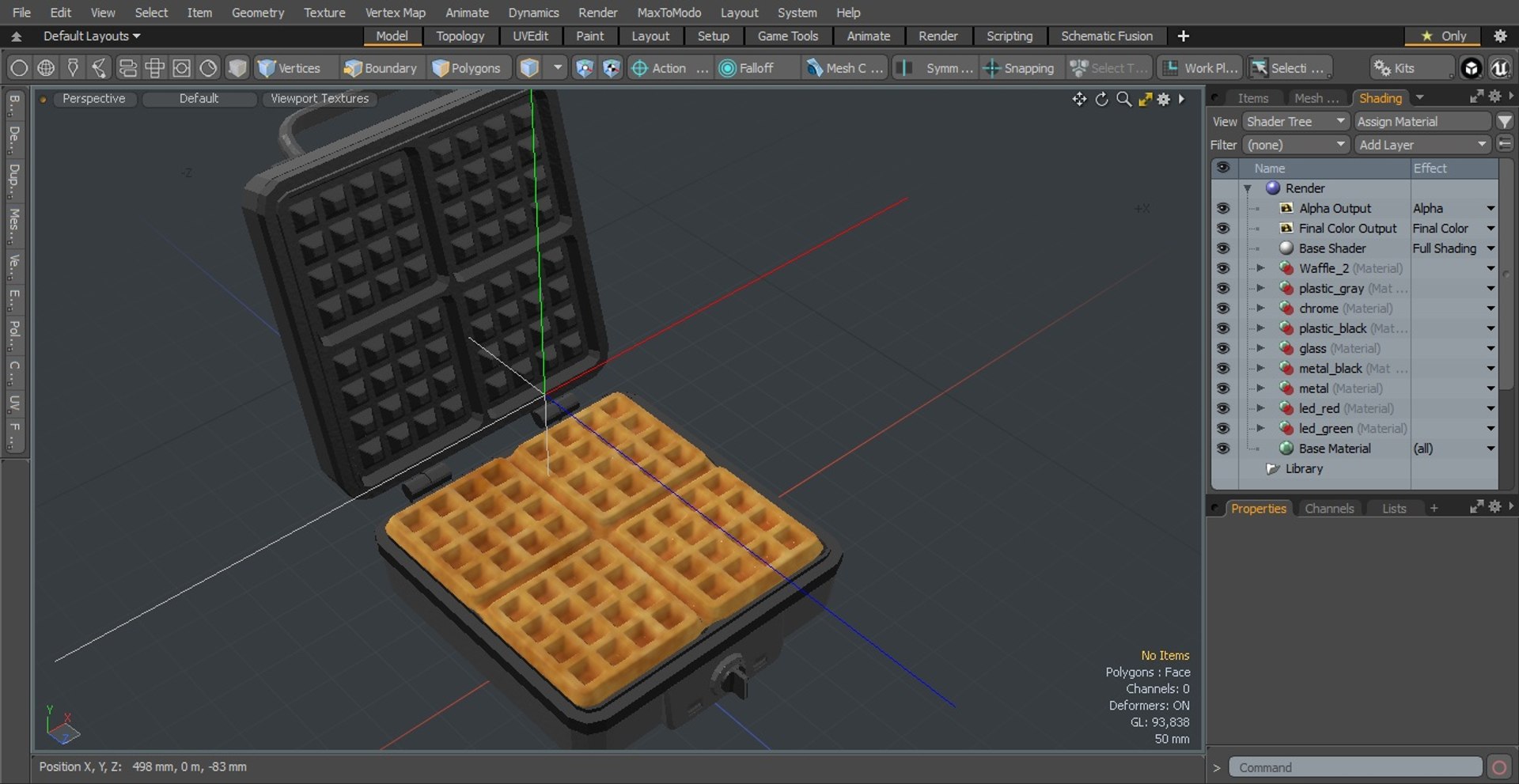 3D model Waffle Maker with Square Waffle - TurboSquid 2018615