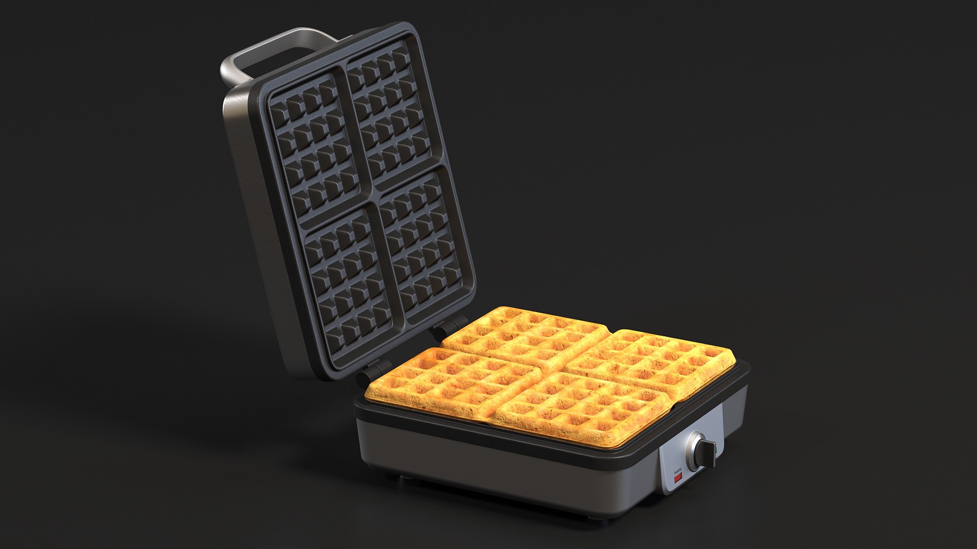 3D model Waffle Maker with Square Waffle - TurboSquid 2018615