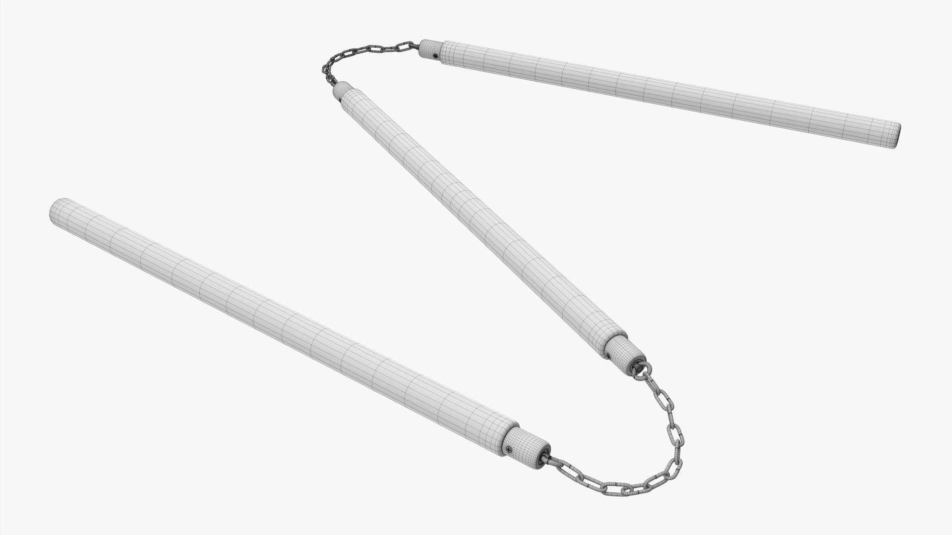 3D Staff Three Sectional Plastic - TurboSquid 1856560