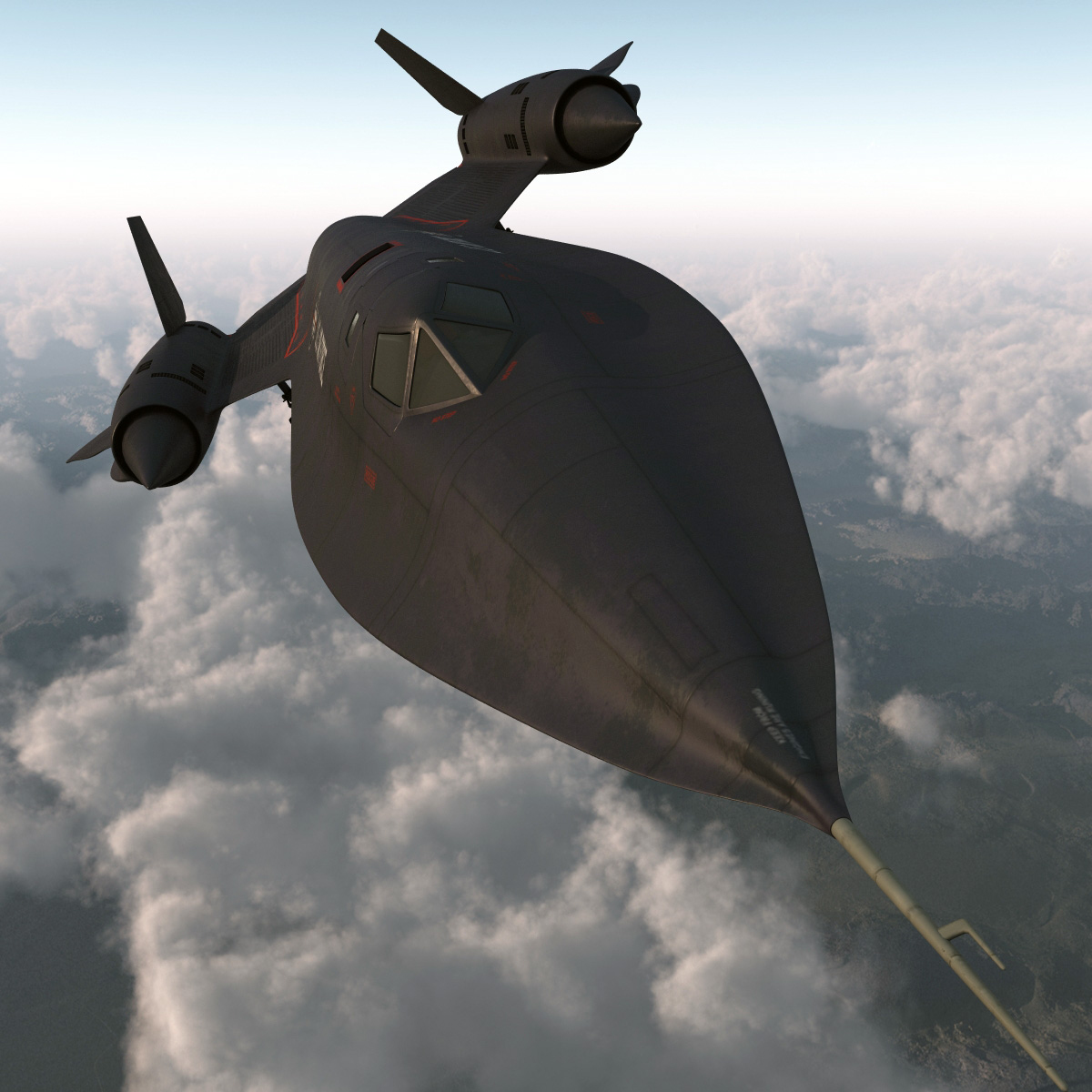 3d sr-71 blackbird