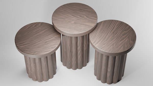 modelo 3d Viola coffee table set - TurboSquid 2072100