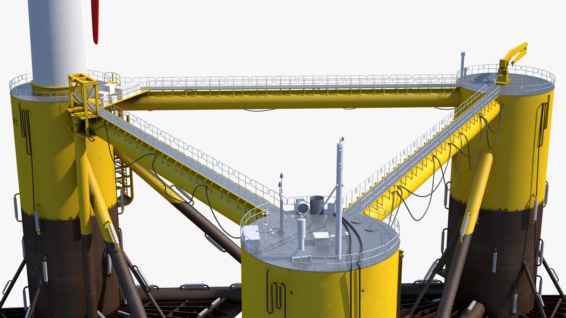 3D Model Floating Offshore Wind Turbine - TurboSquid 1850270