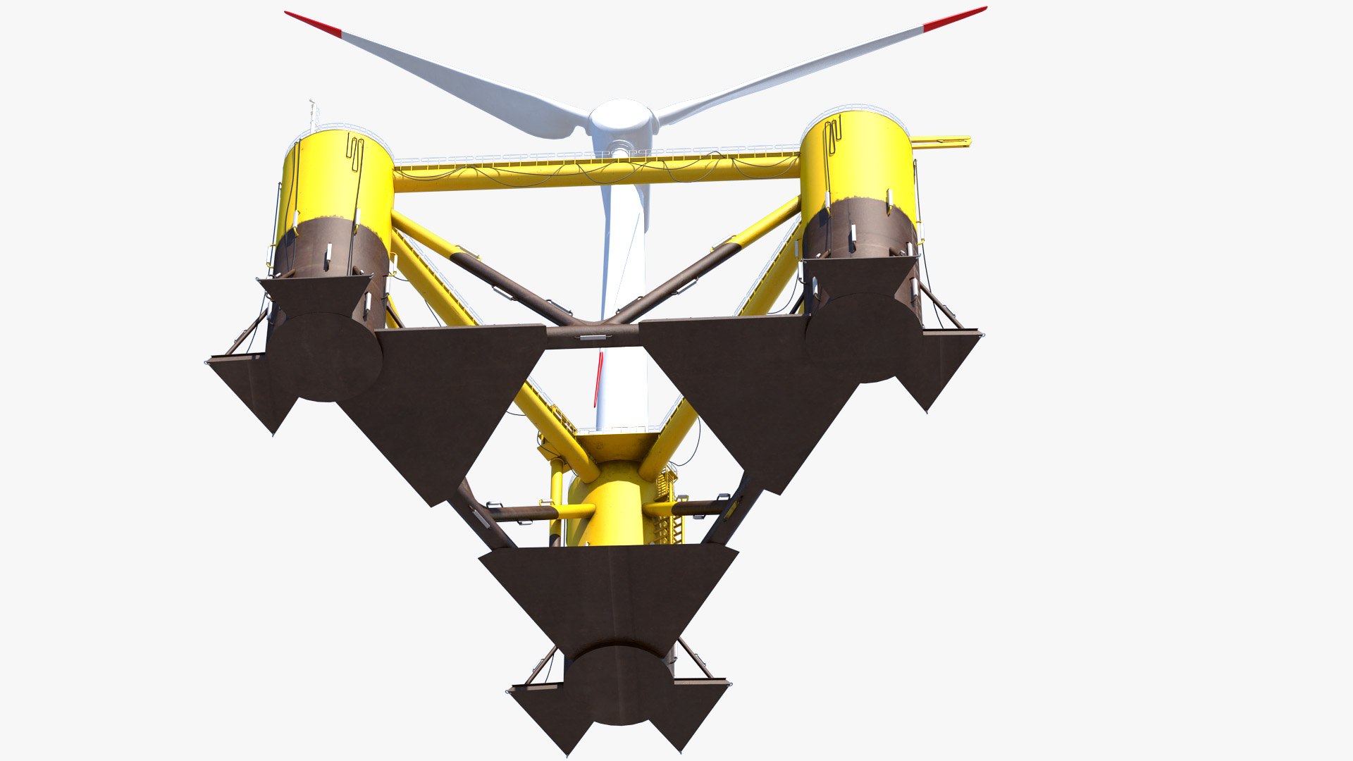 3D Model Floating Offshore Wind Turbine - TurboSquid 1850270
