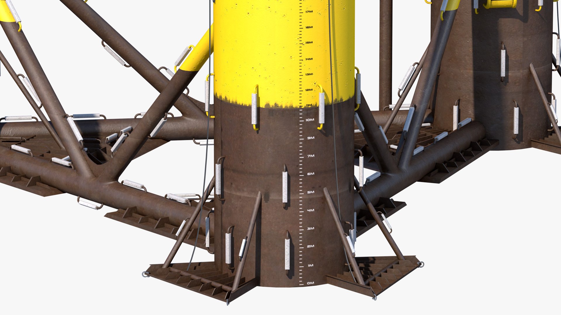 3D Model Floating Offshore Wind Turbine - TurboSquid 1850270