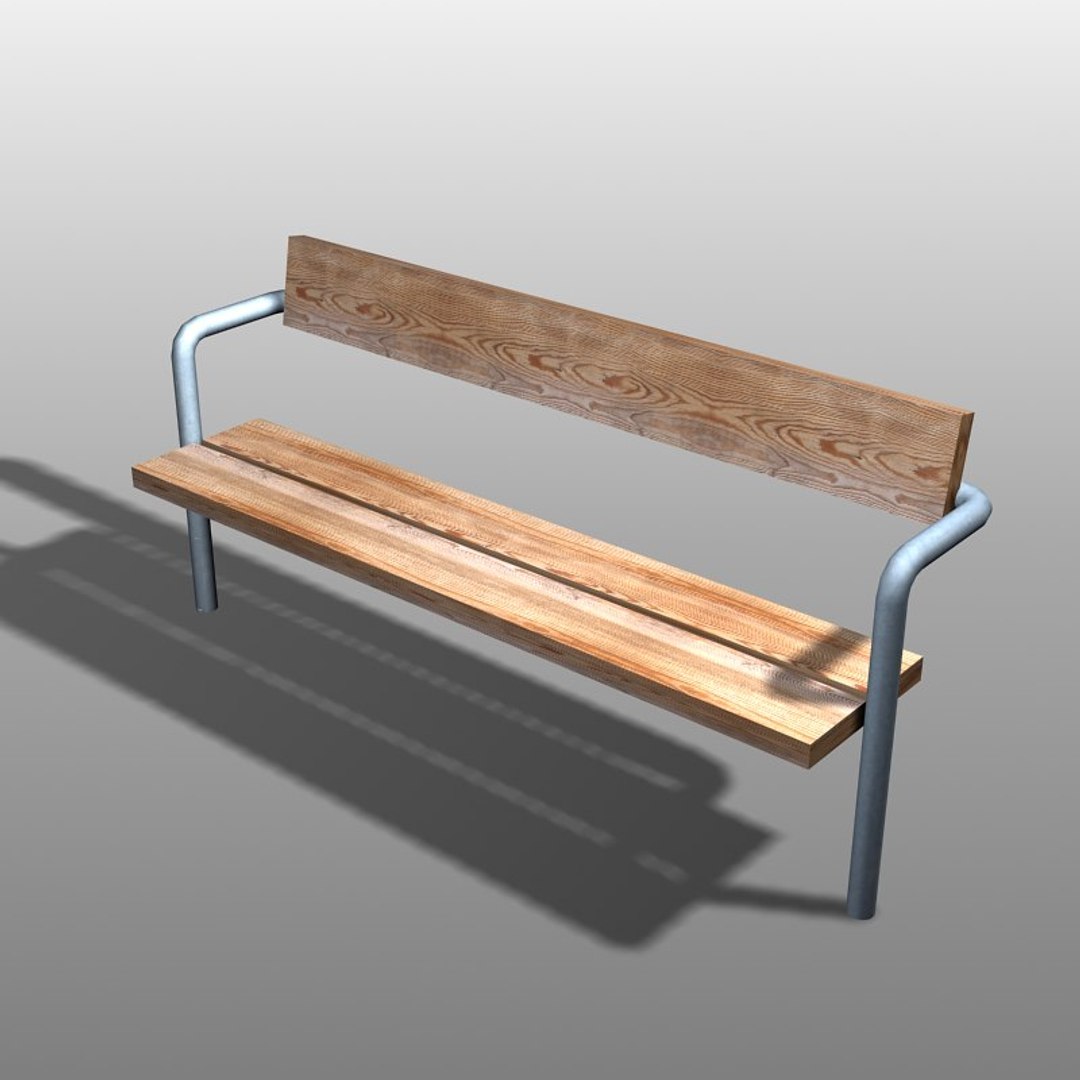 3d 3ds Park Bench