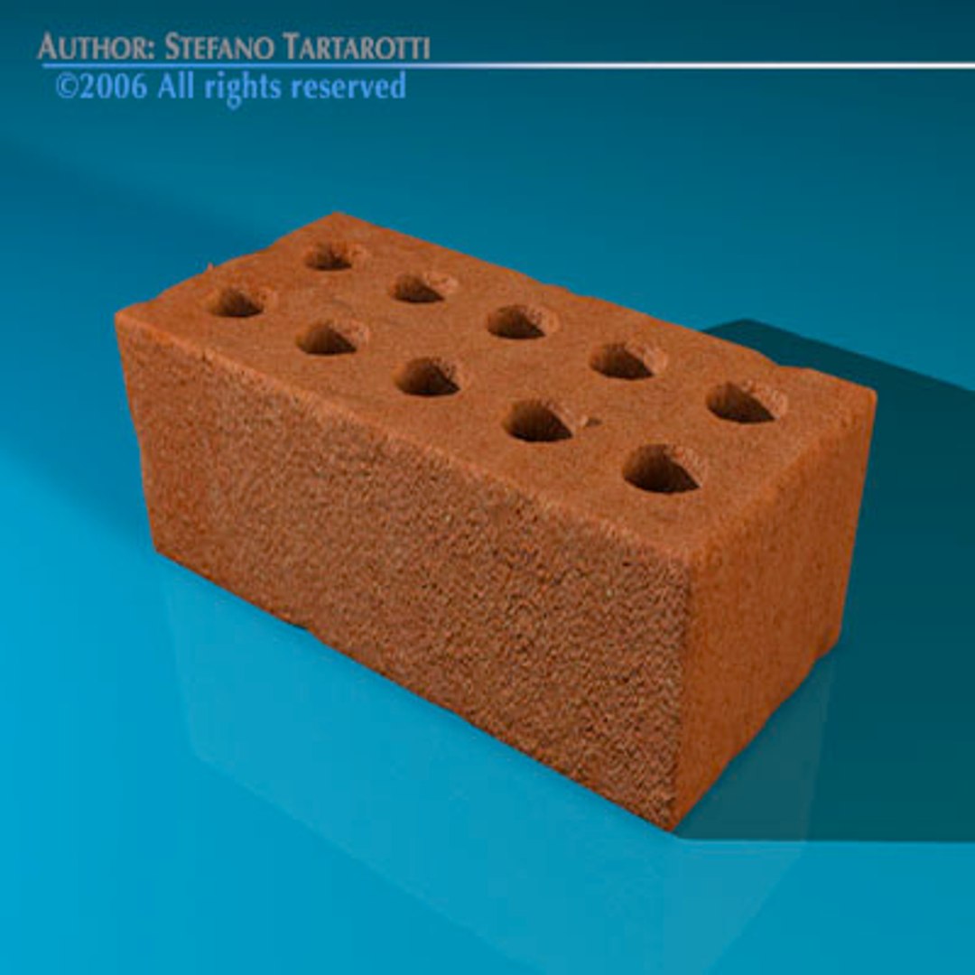 Brick Holes 3d Model