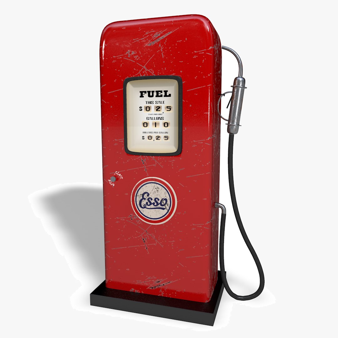 3D Retro gas pomp model - TurboSquid 2123270