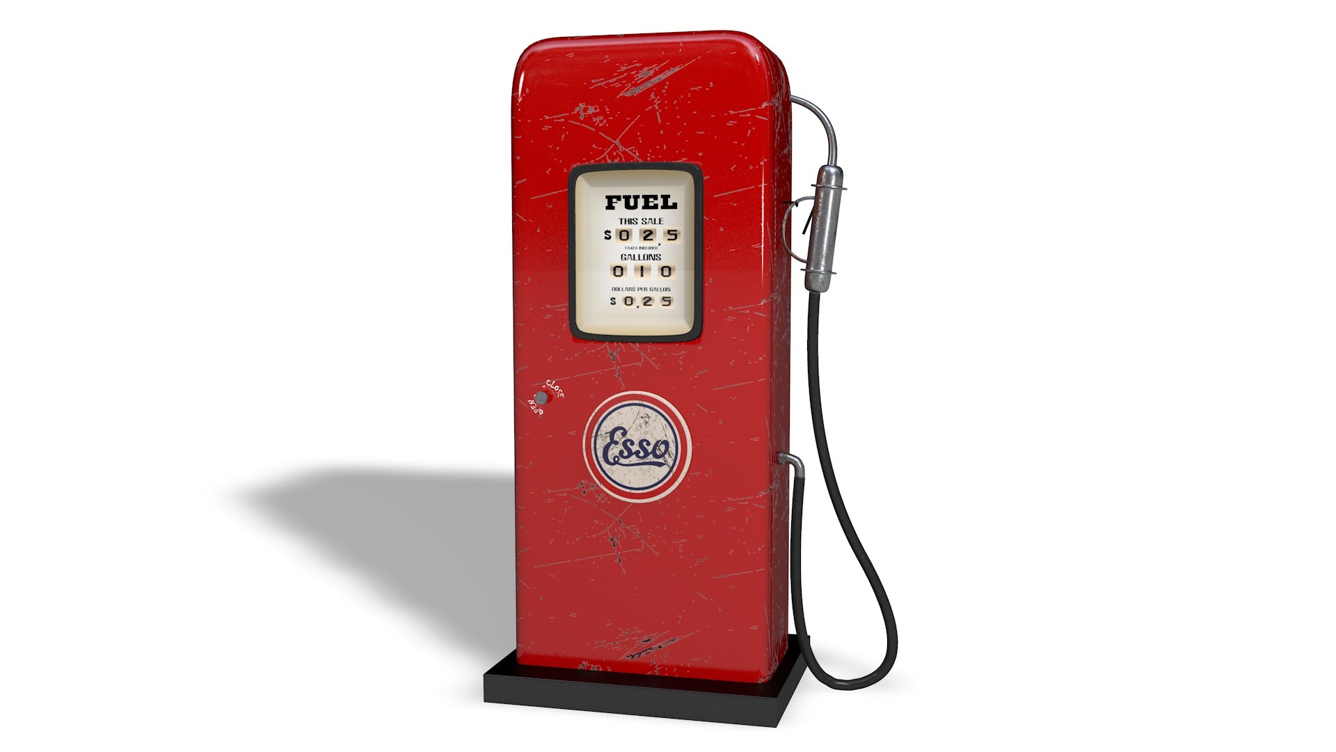 3D Retro gas pomp model - TurboSquid 2123270